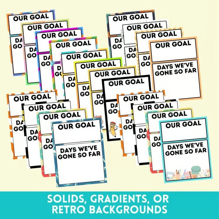 BTS-Whole Class Goal Visual Classroom Management Tool Group Growth ...