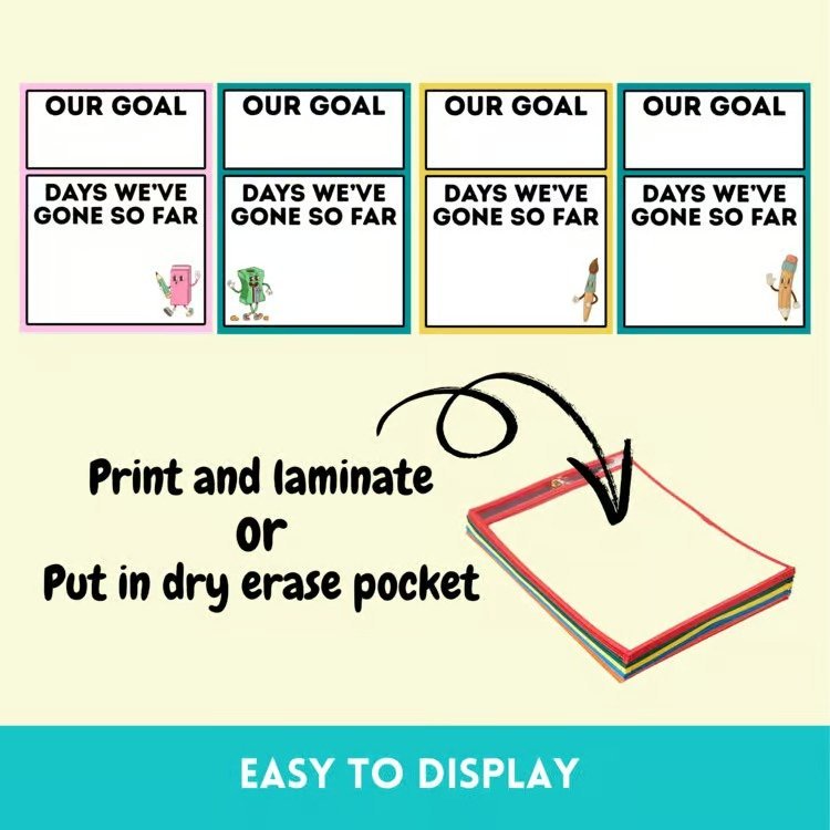 BTS-Whole Class Goal Visual Classroom Management Tool Group Growth ...