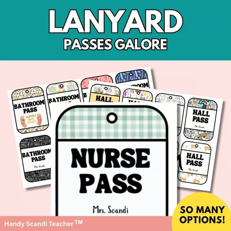 Classroom Lanyard Tags: Fully Editable – Handy Scandi Teacher